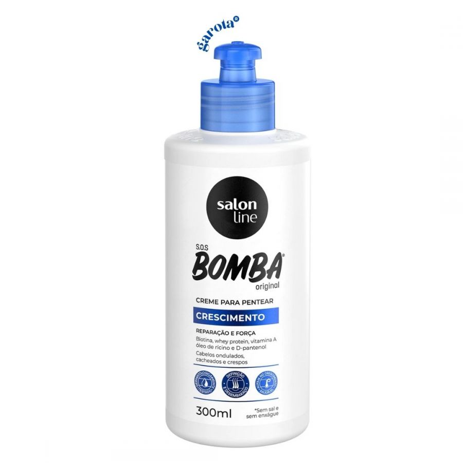 Garota SALON LINE CREMA DE PEINAR SOS BOMBA ORIGINAL 300 ML